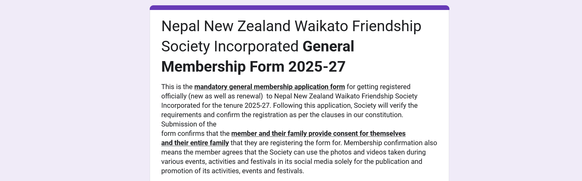 Take a Membership – NEPAL NEW ZEALAND WAIKATO FRIENDSHIP SOCIETY